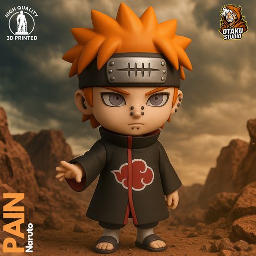 🎨 Chibi Pain - Naruto Fan Art 3D Model・ STL File for 3D printing・Cults