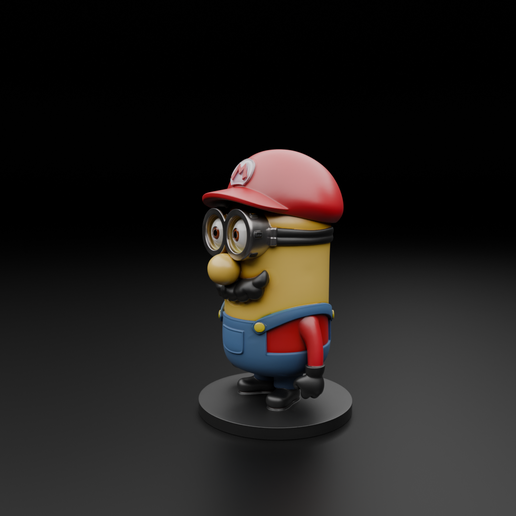 👹 Minion Mario・ 3D File for 3D printing・Cults