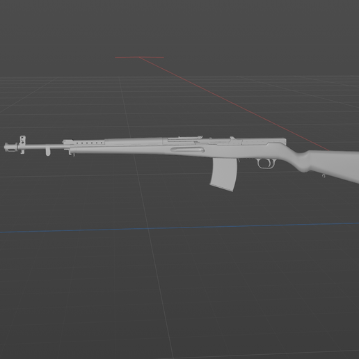 🗺️ Soviet AVS-36 rifle 3D model material・ OBJ File for 3D printing・Cults