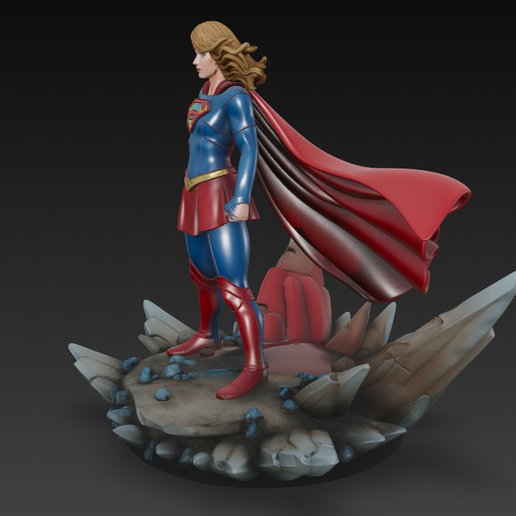🦸 SUPERGIRL SUPERHERO FIGURE (DC COMIC)・Free 3D File for 3D printing・Cults