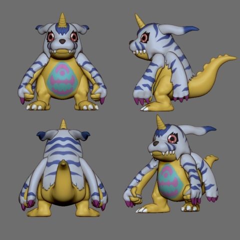 🐉 Gabumon・ STL File for 3D printing・Cults