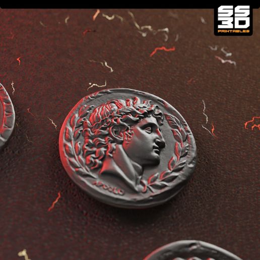 🏛️ Greek Coin Collection- ancient stl files・ STL File for 3D printing・Cults