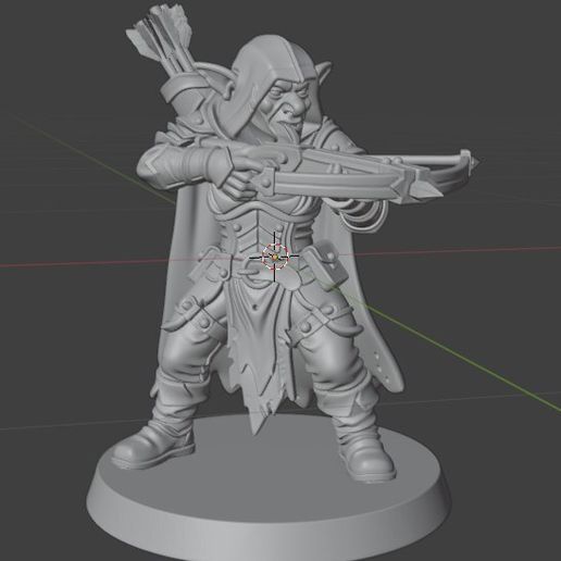 👺 dnd goblin ranger・ STL File for 3D printing・Cults
