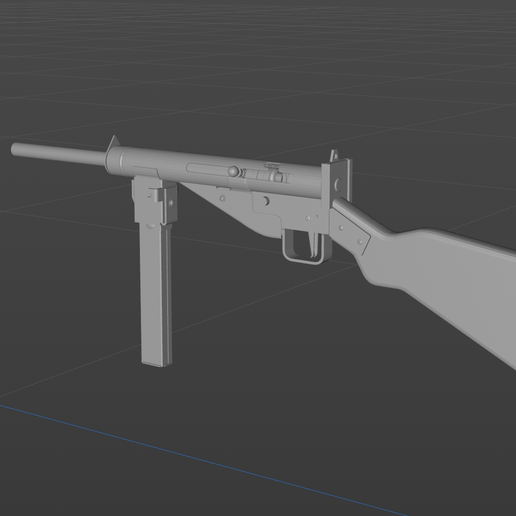 OBJ file German MP3008 submachine gun 3D model material 🔫 ・3D printable ...