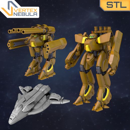 3D file VN-8 Battle King (3 Modes) STL Files 🤴 ・Model to download and ...