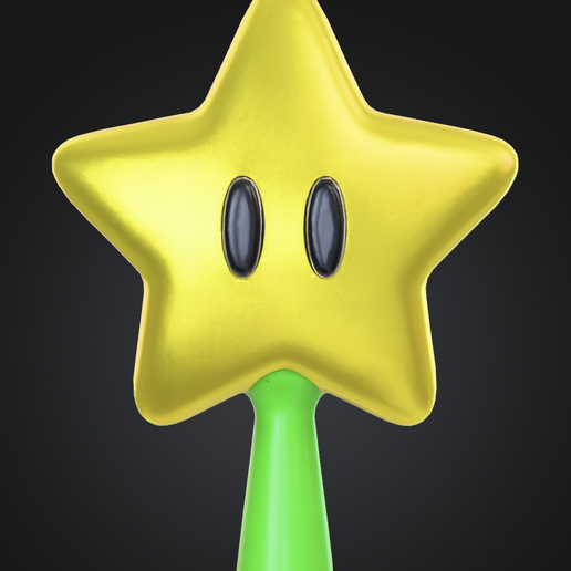 ⭐ Mario's Star - Christmas Tree Topper・ STL File for 3D printing・Cults
