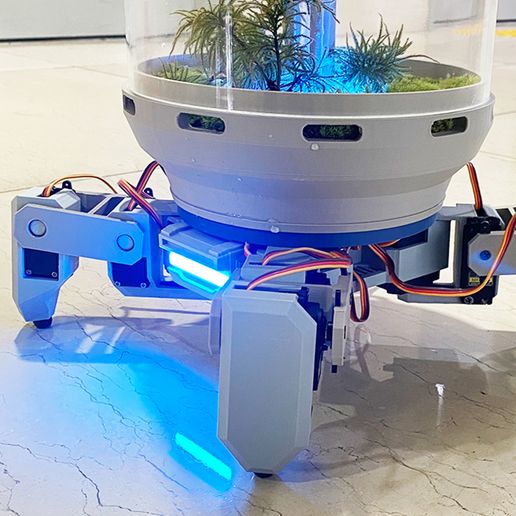 3D file TERRA QUAD ROBOT 🤖 ・Model to download and 3D print・Cults