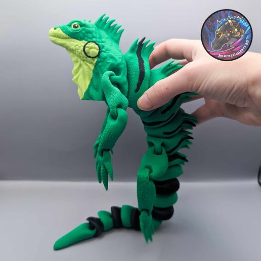 🗿 Flexi iguana, Articulated iguana・ STL File for 3D printing・Cults
