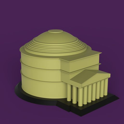 🏛️ Pantheon 3D Printable Model・ STL File for 3D printing・Cults