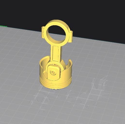 🗝️ V6 Engine Piston・ STL File for 3D printing・Cults