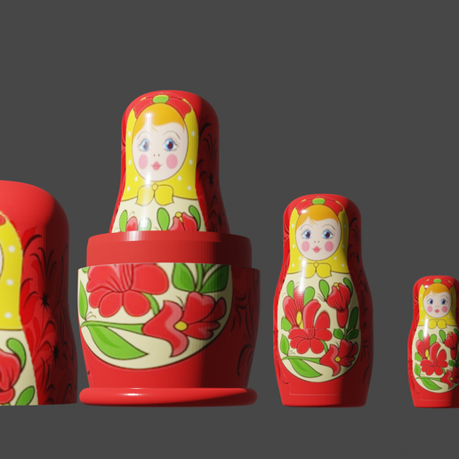 👽 The Russian Matryoshka doll・ STL File for ・Cults
