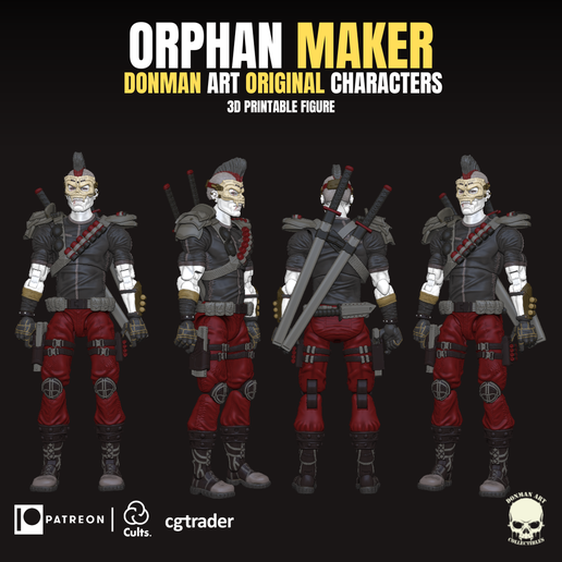 🎲 Orphan Maker - complete 3D printable Action Figure・ 3D File for ・Cults