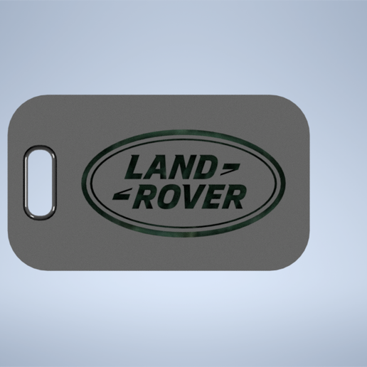 STL file Land Rover logo emblem keychain keyring 🗝️ (OBJ and DWG)・3D ...