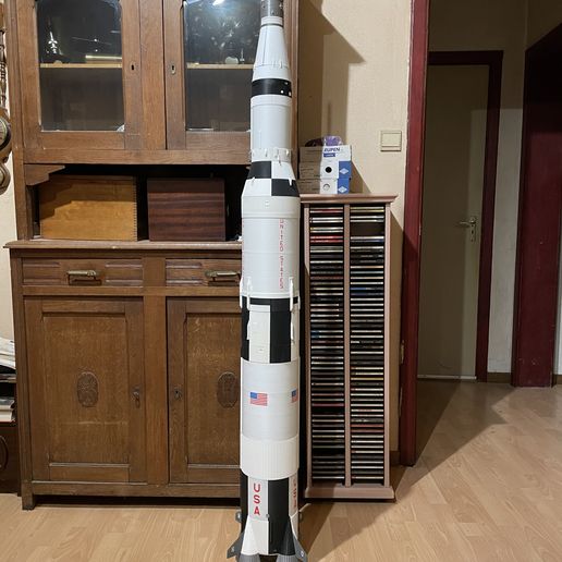 3D printable apollo 15 saturn 5 pack 1/4 stage S1C • made with Bambu ...