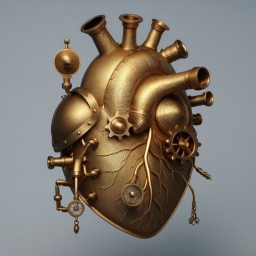 💜 Clockwork Heart - Steampunk Anatomical Engine・ STL File for 3D ...