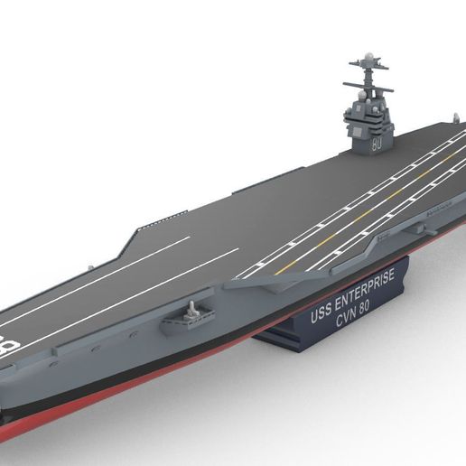 🇺🇸 USS Enterprise (CVN-80) 1:400・ 3D File for 3D printing・Cults