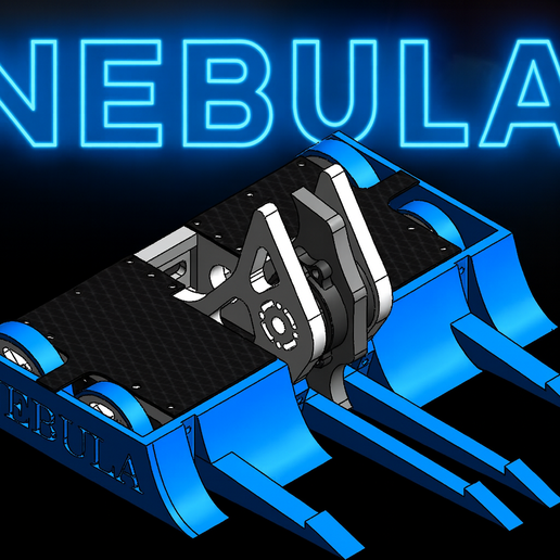 🤖 Combat Robot "NEBULA"・ 3D File for 3D printing and CNC machining - Laser cutting・Cults