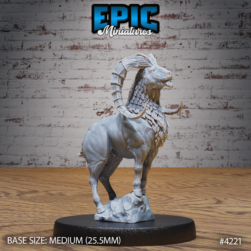 3D file Goat Wild ‧ DnD Miniature ‧ Tabletop Miniatures ‧ Gaming ...