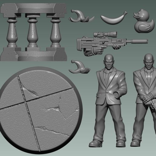🎲 Hitman・ 3D File for 3D printing・Cults