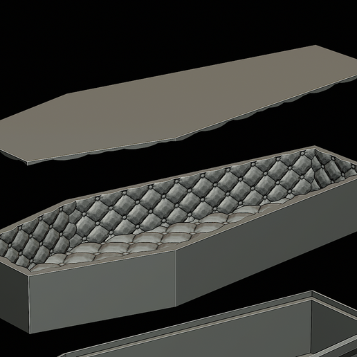 ⚰️ coffin mummy model real・ STL File for 3D printing・Cults