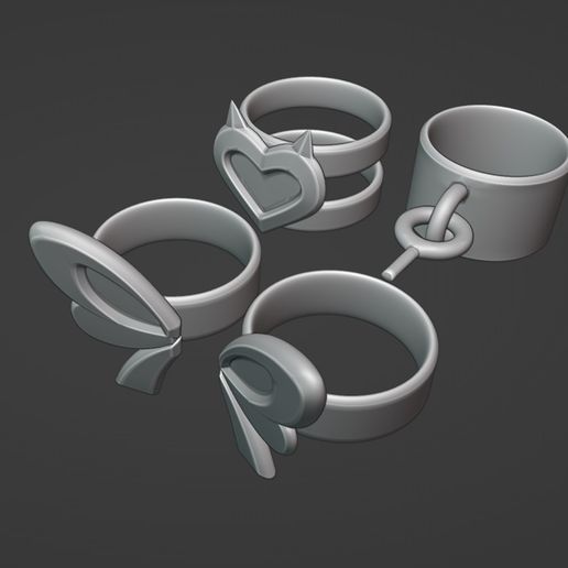 💍 Valorant Clove Rings・ STL File for 3D printing・Cults