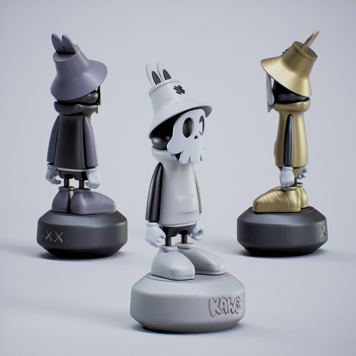 💀 Kaws Skeleton Calavera Design - Print By Parts - Supreme - Kaws ...