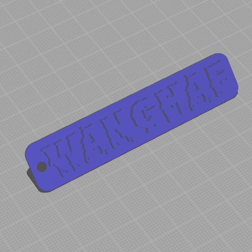 🗝️ WANGHAF Keychain・ STL File for 3D printing・Cults