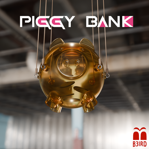New Squid Game Hanging Piggy Bank 🐖・ STL File for 3D printing・Cults