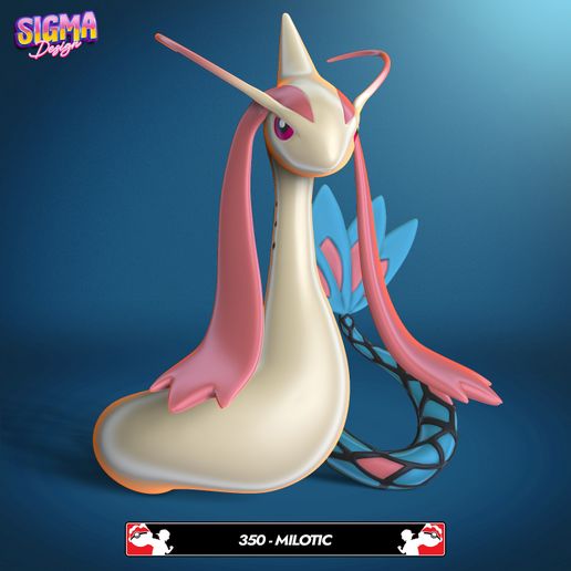 🐉 350 milotic・ 3D File for 3D printing・Cults