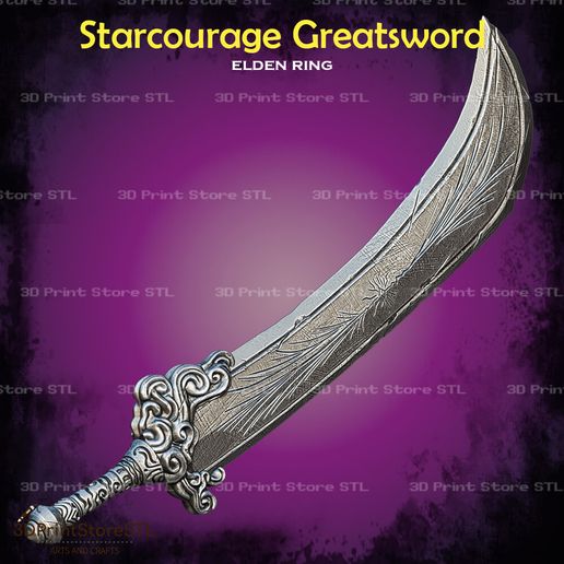 🗡️ Starscourge Radahn Sword Cosplay Elden Ring - STL File 3D print ...
