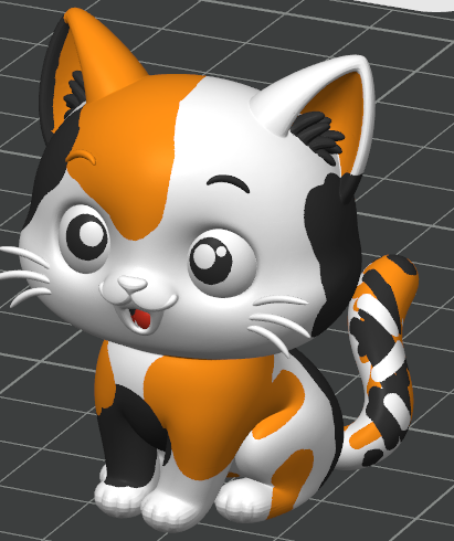 🐱 Chibi Calico Cat・ 3MF File for 3D printing・Cults