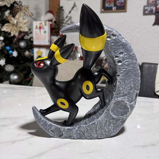 3D printer Umbreon on Moon - presupported + multimterial ready • made ...