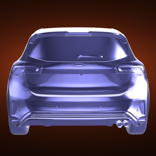 🚙 Ford Focus ST Line 2020.・ OBJ File for 3D printing・Cults