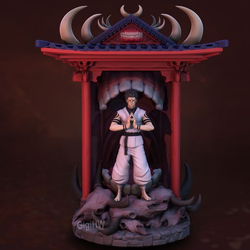 ⛩️ Ryomen Sukuna Domain expansion Malevolent Shrine・ 3D File for 3D ...