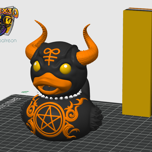 😈 Devil & Goth Duck - Twin Pack・ 3D File for 3D printing・Cults