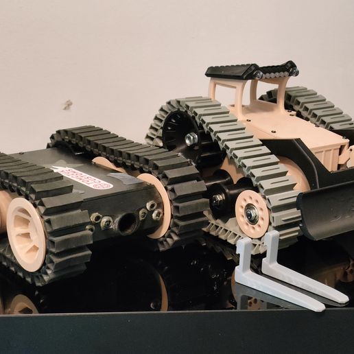 🚜 RC Bulldozer・Free STL File for 3D printing・Cults