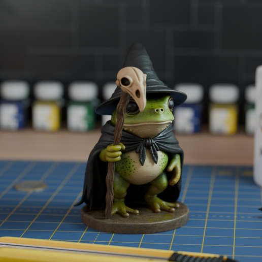 🐸 WIZARD FROG・Free STL File for 3D printing・Cults