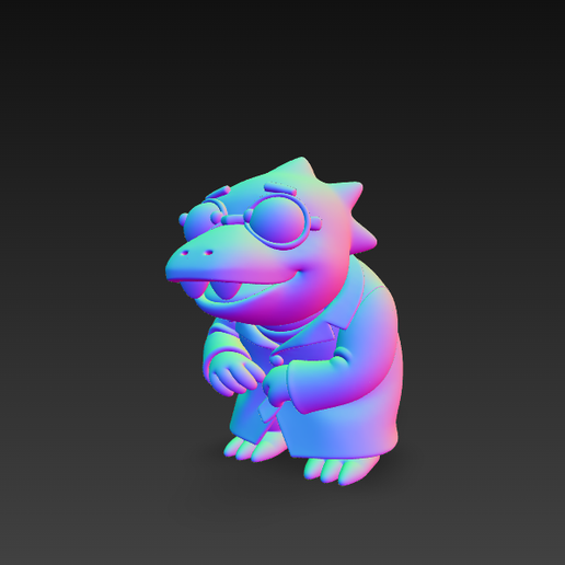 ️‍🔥 Alphys Undertale・ STL File for 3D printing・Cults