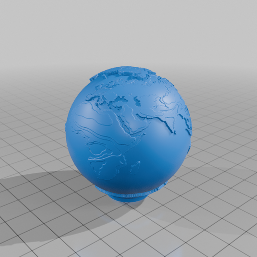🌍 Earth lithophane・Free 3D File for ・Cults