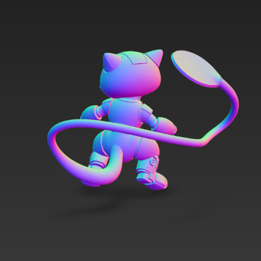 🐉 Mecha Mew・ STL File for 3D printing・Cults