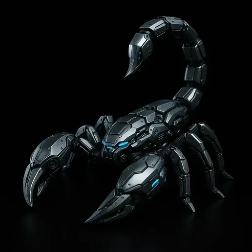 🦂 Conception d'un mécha Cyberpunk Scorpion・Fichier STL pour Impression ...