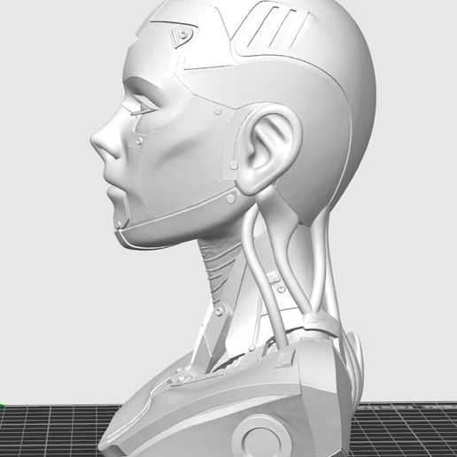 ♀️ Female humanoid female android robot cyborg mark 1・ STL File for 3D ...