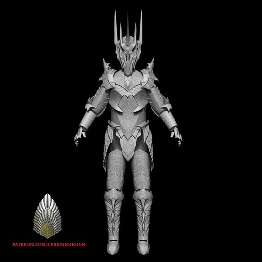 📁 Sauron Armour lord of the rings 3D DIGITAL DOWNLOAD FILE・ 3D File for ...