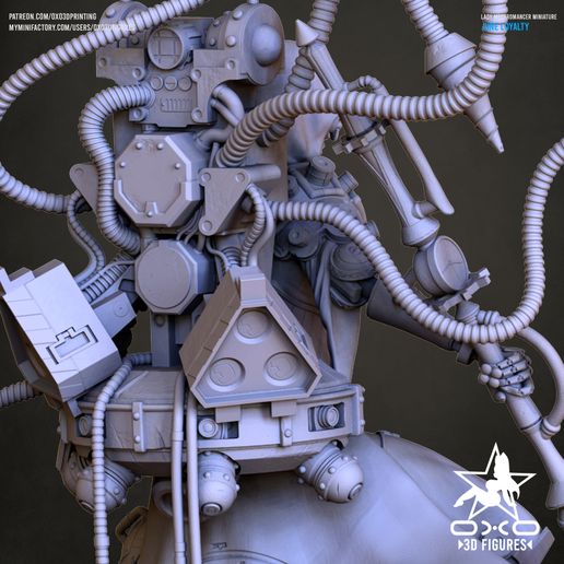 🎲 Lady Mechromancer Tabletop Miniature Figure・ 3D File for 3D printing ...