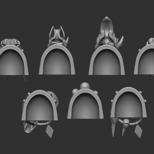 🎲 Tribal Pauldrons・ STL File for 3D printing・Cults