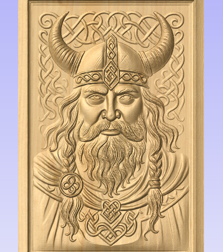 👫 Viking Warrior 3D Model for CNC – Norse Battle Relief STL・ STL File ...