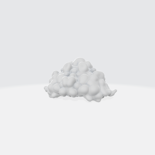 ☁️ Realistic 3D Cloud Model - Volumetric Clouds・ 3D File for 3D printing and Electronics - PCB・Cults