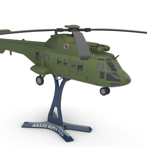 🎨 AS332 SUPER PUMA・ 3D File for 3D printing・Cults