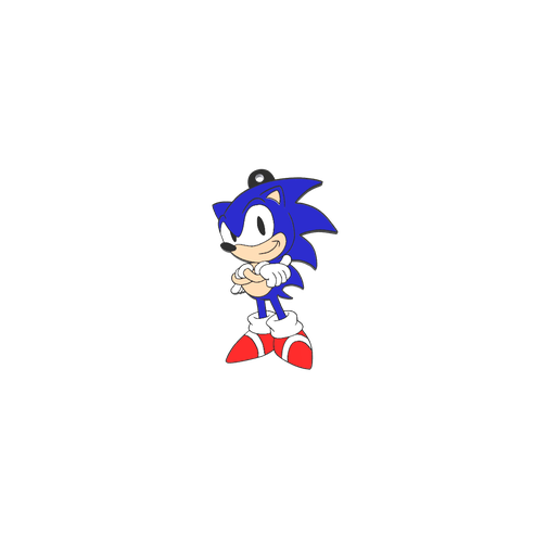 STL file 🌀 Sonic Keychain 🔑 (3MF)・Model to download and 3D print・Cults