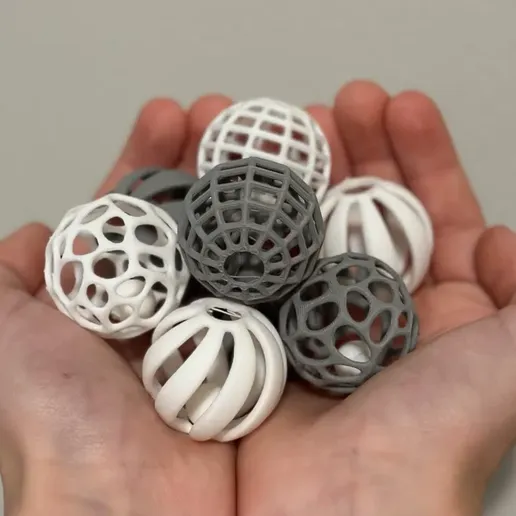 👌 Minimalist Grid Fidget Ball | 3D Printable Geometric Cage Sphere・Free ...